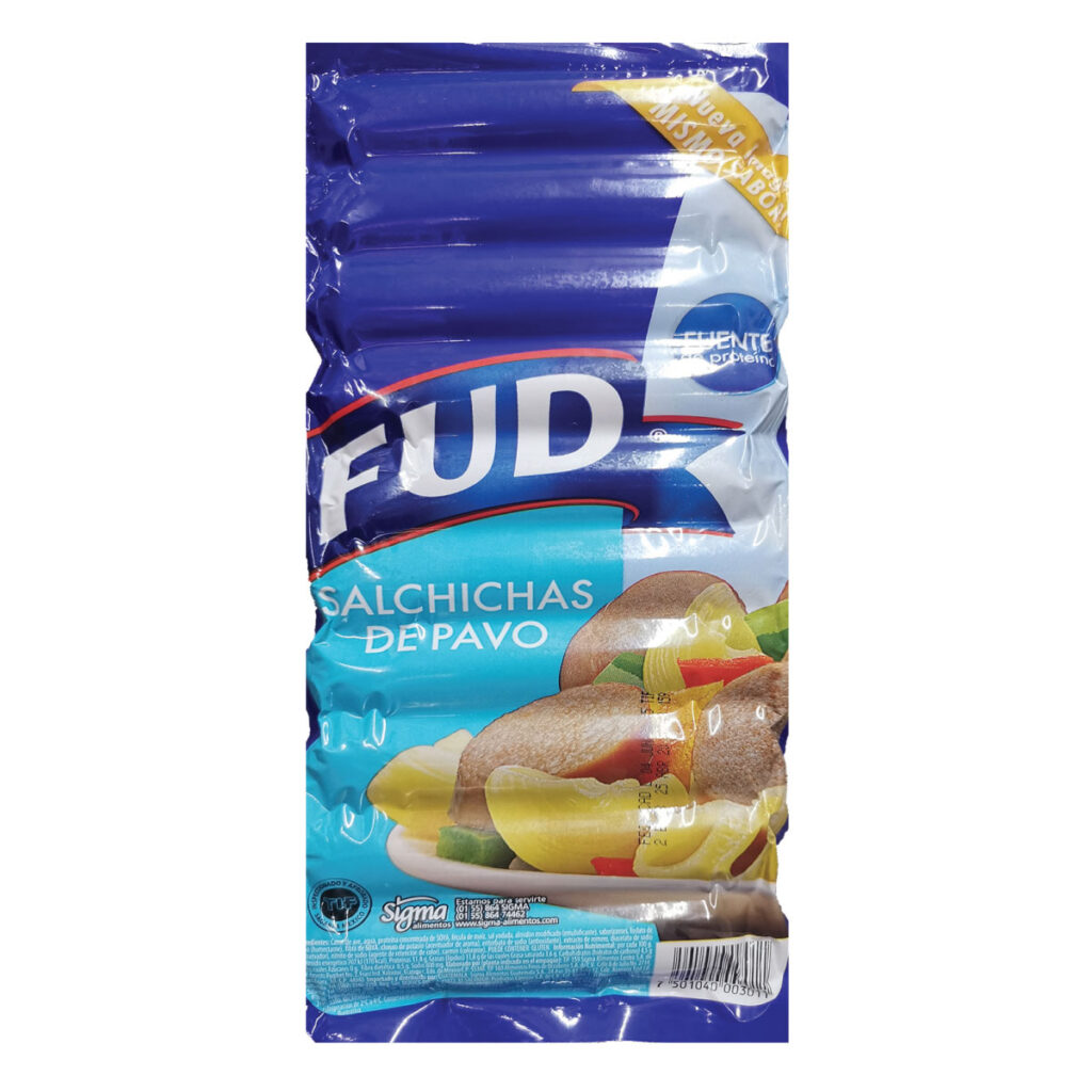 Salchicha de pavo fud 2.7kg - Cremerías Diana
